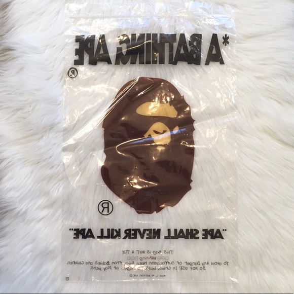 Bape | Accessories | Bape A Bathing Ape Clear Gift Bag | Poshmark